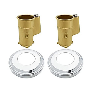 Poolzilla Hand Rail Anchors with Added Escutcheons, 2 Pack, Ladder Anchor and Escutcheon Trim Kit