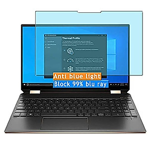 Vaxson 2-Pack Anti Blue Light Screen Protector, compatible with HP Spectre x360 15-eb0000 2 in 1 15.6" TPU Film Protectors Sticker [ Not Tempered Glass ]