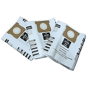 3 Replacement VF3503 Bags. Compatible with Ridgid 5-9 Gallon Wet/Dry Vacuum Units. High Efficiency Multi-Layer Collection Bags.