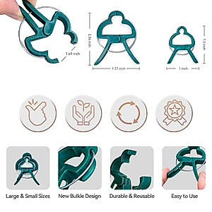 Heyfurni Metal Obelisk Trellis & Plant Clips,Garden Trellis for Climbing Plants,Plant Support for Cucumbers,Rose,Tomato,Vines,Vegetables Trellis Cage Indoor & Outdoor,40pcs Garden Clips