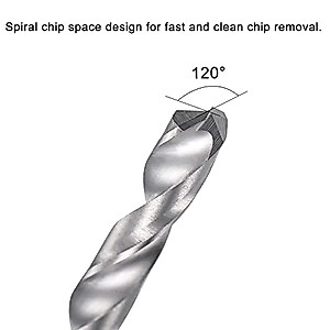 uxcell Carbide Twist Drill Bits 3.3mm, Metric Spiral Flutes Straight Shank Tungsten Steel Drilling Tool for Stainless Steel Alloy Metal