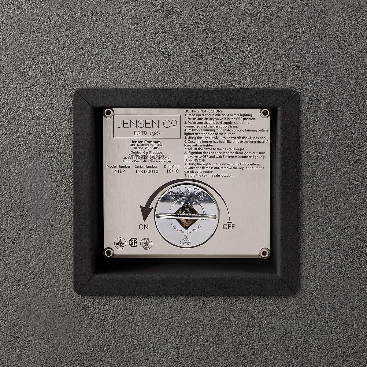 Real Flame Tamarack Casual Rectangle Propane Fire Table by Jensen Co