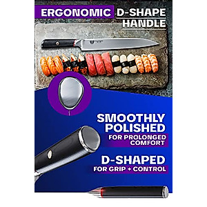 Dalstrong Yanagiba Knife - 9.5 inch - Phantom Series - Sushi Knife - Japanese High-Carbon AUS8 Steel - Pakkawood Handle - Japanese Knife - Sheath Included