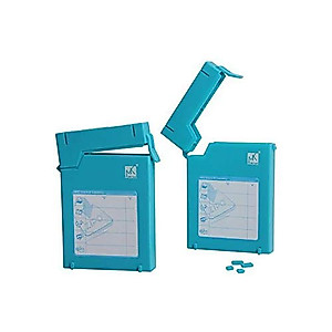 iMBAPrice (Pack of 3 Zipo 2.5" Two Latchable Hard Drive Protector Cases (3 Pack of 2 (Total 6), Blue)