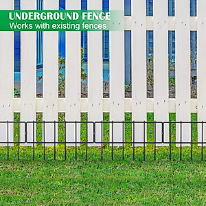 10 Pack Animal Barrier Fence, 17 Inch(H) X 10 Ft(L) Decorative Garden Fencing for Garden.