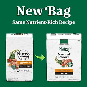 Nutro Natural Choice Adult Dry Dog Food, Chicken and Brown Rice Recipe 36 lbs.