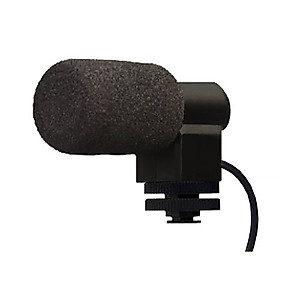 Stereo Shotgun Microphone with Windscreen for Nikon COOLPIX P1000