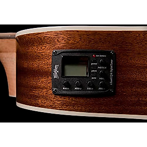 Washburn Harvest 6 String Acoustic-Electric Guitar, Right, Natural (WD7SCE-A)