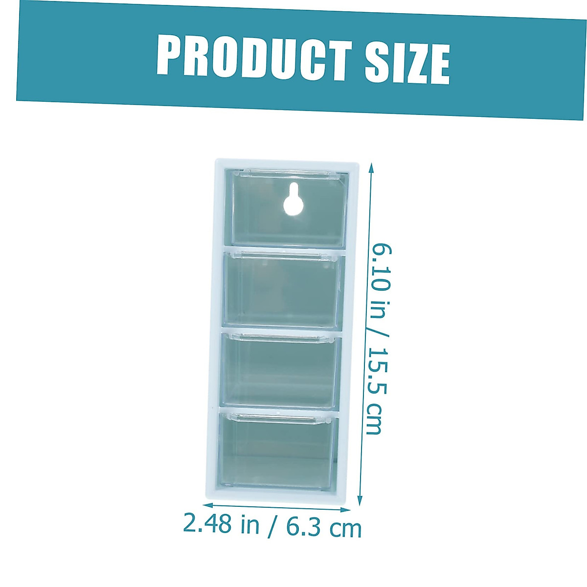 Ciieeo Box Jewelry Storage Box Clear Plastic Storage Bins Jewelry Case Storage Drawer Makeup Storage Cabinet Desk Top Organizer Clear Dresser Storage Shelves Plastic Small Tool