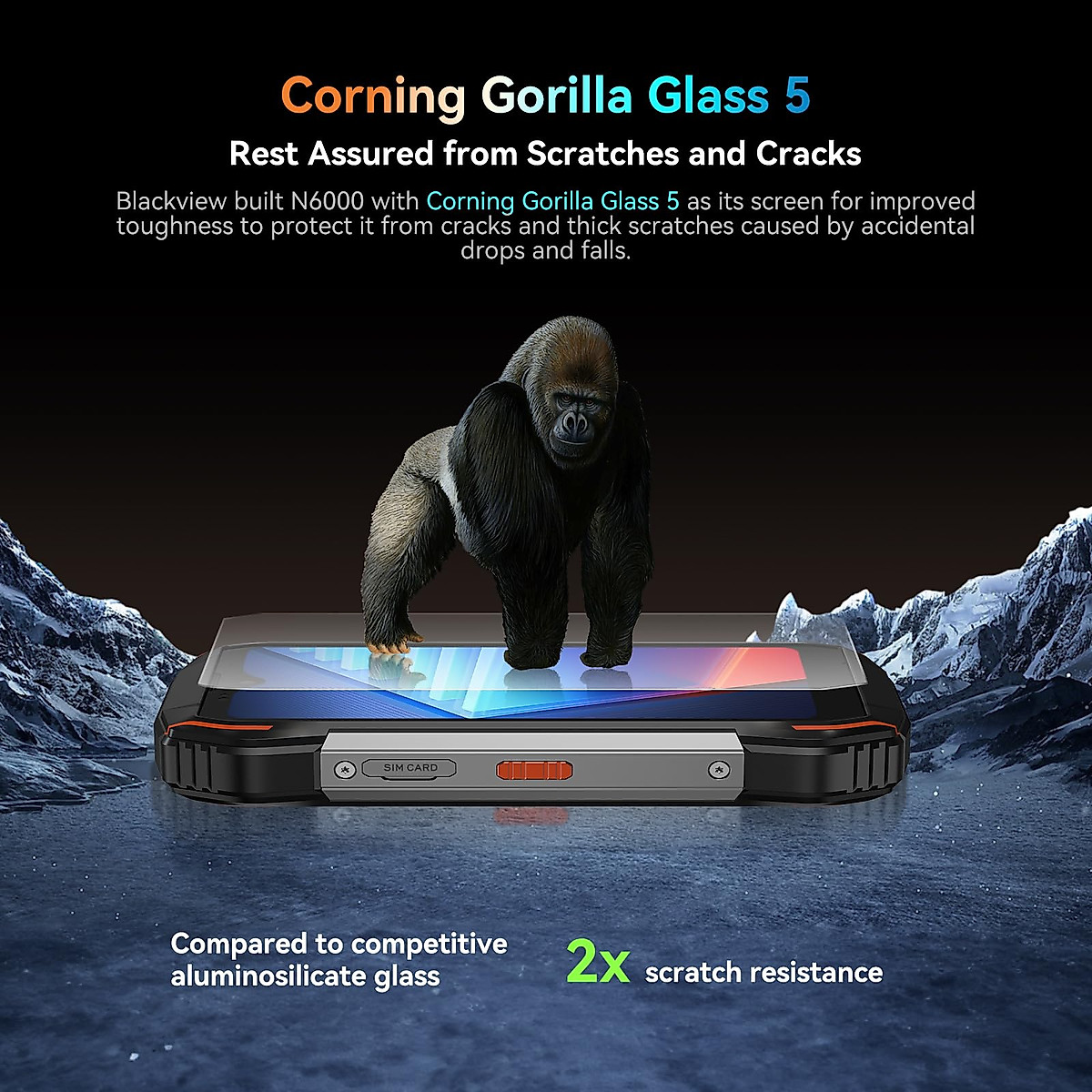 Blackview 4.3 inch Mini Mobile Phone, N6000 Rugged Phones Unlocked 2023, 16GB+256GB, Dual SIM 4G, Android 13 Cell Phone, 208g Weight, 48MP Camera, IP68 Waterproof Phones, 18W Fast Charge 3880mAh, NFC