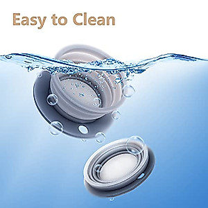 MQQFU Paperless Collapsible Pour Over Coffee Dripper, Portable Reusable Pour Over Coffee Maker with Stainless Steel Mesh Screen, Perfect for Single Cup Brewing, Travel, Camping, Home, Office (Grey)