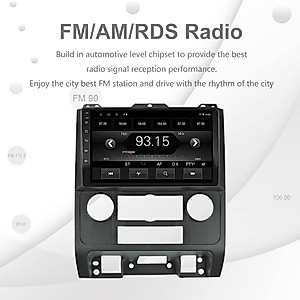 LEXXSON Android 11 System Car Radio Octa Core Head Unit, 9 inch High Definition Touch Screen Bluetooth USB Player 2G+32G NAND Memory Flash for Ford Escape 2008-2012/Mazda Tribute 2008-2012