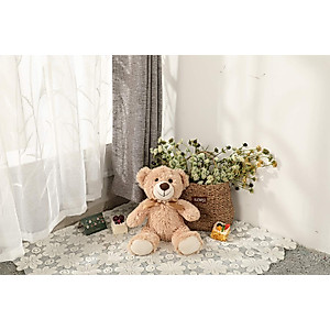 Toys Studio 3-Pack Teddy Bear, 3 Tan Cute Plush Stuffed Animals, 13.8 Inch Teddy Bears for Kids Boys Girls, Light Brown
