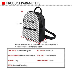 GLENLCWE Hawaiian Pineapple Floral Print Mini Leather Backpack,Travel Purse Tote Handbag for Women Ladies Girls