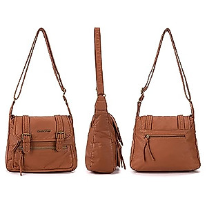 Montana West Crossbody Bags for Women Messenger Bags Multi Pocket Shoulder Purse and Handbags Pocketbook,MWC-045-CM