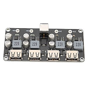 4 Way Charging Module 4 Way Fast Module 12V 24V to QC3.0 Power Module USB Phone Charging Converter Board Charging Power Converters
