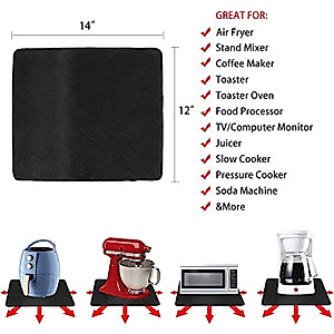 Heat Resistant Mat，Heat Resistant Mat for Air Fryer with Kitchen Appliance Sliders Function, Countertop Heat Protector Mats，Air Fryer Mat for COSORI Foodi Air Fryer, Coffee Maker, Blender 14" x 12"