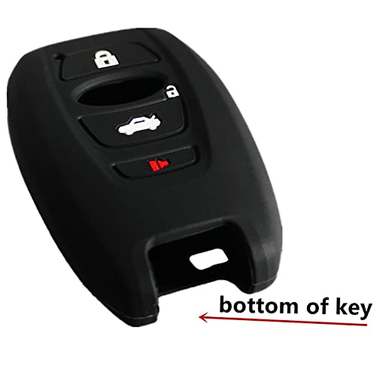 Silicone rubber Smart Key Fob Covers Case Protector Keyless Remote Holder for Subaru Forester Sti Outback XV Crosstrek Impreza BRZ WRX