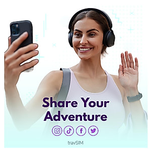 travSIM North America SIM Card| T-Mobile Network | 50GB Data for The USA, 5GB for Canada & Mexico | Unlimited National Calls & Texts | Valid for 7 Days