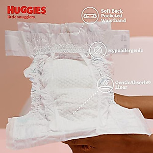 Huggies Little Snugglers Baby Diapers, Size 1 (8-14 lbs), 198 Ct, Newborn Diapers