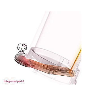 CHENXIANGTA8 Garbage Can Household Stainless Steel Trash Can Foot Pedal Small Paper Basket with Lid Pink Bedroom Kitchen Living Room Bathroom for Girls Garbage Cans for Kitchen