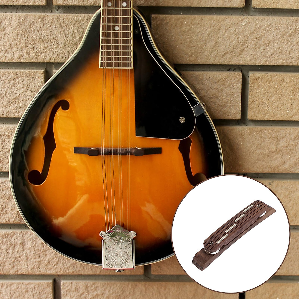 Milisten Acoustic Guitar Bridge Rosewood Jazz Guitar Bridge Bass Guitar Mandolin Replacement Part