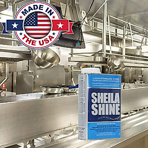 Sheila Shine Stainless Steel Cleaner and Polish 1 Quart Can Sold Indivdually