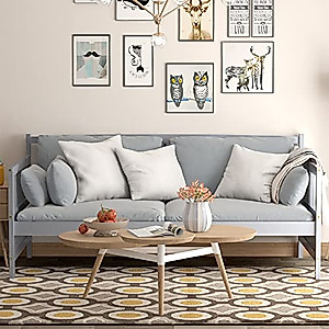 KOMFOTT Wood Daybed Frame Twin Size, Sofa Day Bed Frame with Wooden Slats Support, No Box Spring Needed, Twin Daybed Frame for Bedroom Living Guest Room (Mattress Not Included)