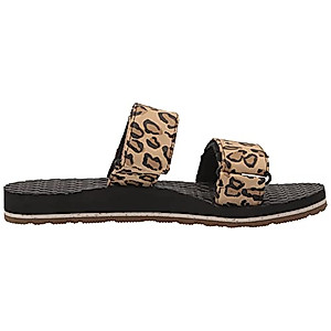 Volcom Women's ECO Recliner Slide Sandal, Leopard, 9