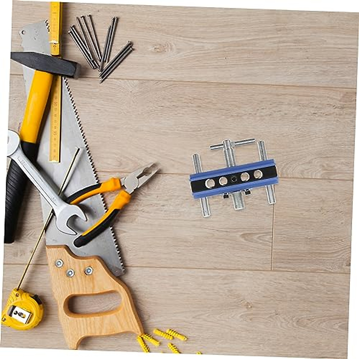 DOITOOL 1 Set tool dowel jig pocket screw jig pocket hole jig woodworking jigs metal scribe drill aluminum alloy portable