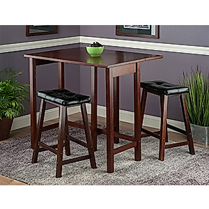 Winsome Lynnwood, 39.37" W x 30" D x 35.43" H, Walnut