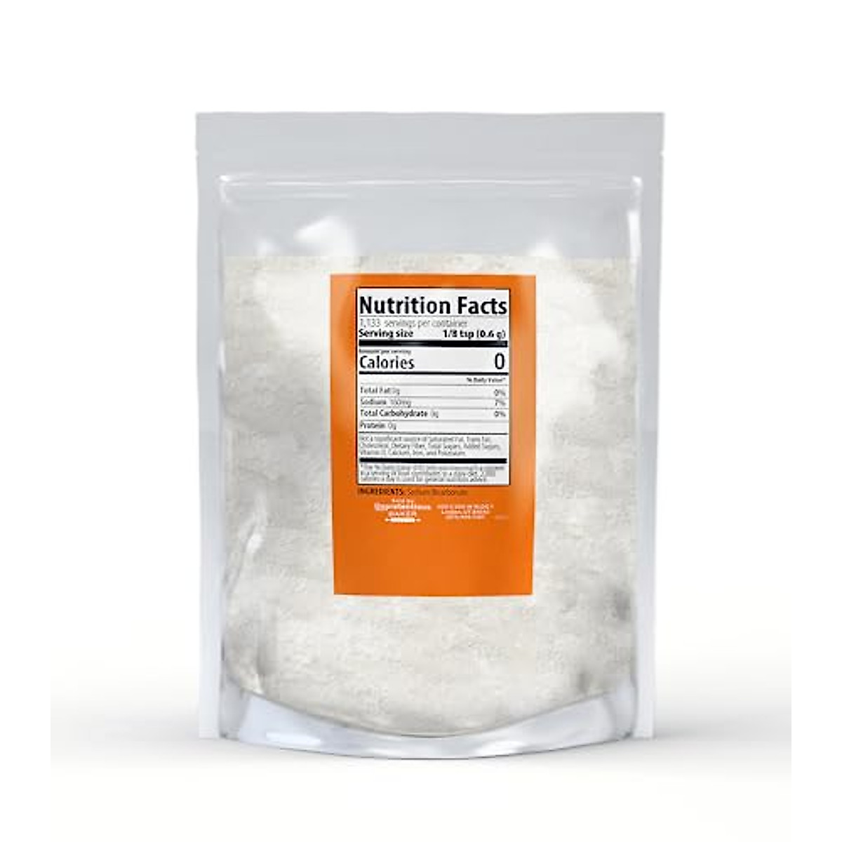 Baking Soda By Unpretentious Baker, 1.5 lb, Aluminum-Free, Non-GMO, Pure Sodium Bicarbonate