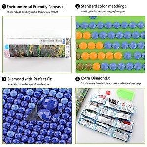 SENWANG Diamond Painting Kits for Adults 5D DIY Full Drill by Number Round Crystal Rhinestone Embroidery Arts Craft for Home Wall Decor 11.8"x 15.75"Giraffe