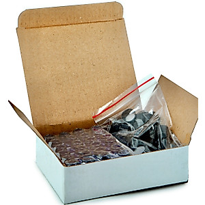 Vivaplex, 24, Cobalt Blue, 1 ml (1/4 Dram) Glass Bottles, with Orifice Reducers and Black Caps