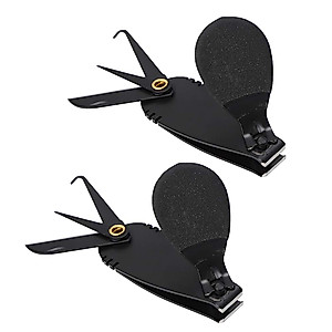 2Pcs Multifunctional Stainless Steel Fishing Tool Cutting Nipper Clipper Tackle Accessory with Large Easy Grip Thumb Bar , 2Pcs Multifunctional Stainless Steel Fishing Tool Fishing Nipper Fishing