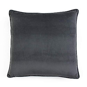 Thro by Marlo Lorenz Gray Flannel Silver Kia Marble Raised Foil Pillow