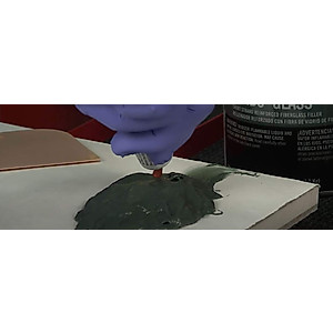 Bondo Glass Short Strand Reinforced Fiberglass Filler,Stage 2, 2.56 Oz Filler and 1 Oz Cream Hardener