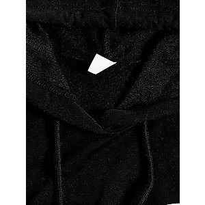 SweatyRocks Women's Hoodie Tops Casual Long Sleeve Graphic Tunic Sweatshirts Top Moon Print M