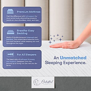 Celestial Sleep Co. Premium Memory Foam Mattress, 10 inch Medium - Twin XL