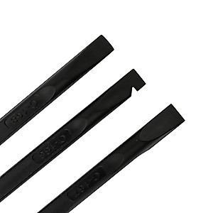 6 Pieces Plastic Scraper Tool Multi-Purpose Scraper Pen-Shaped Scraper Non-Scratch Scraper Cleaning Tool for Cleaning Small and Narrow Space, Black