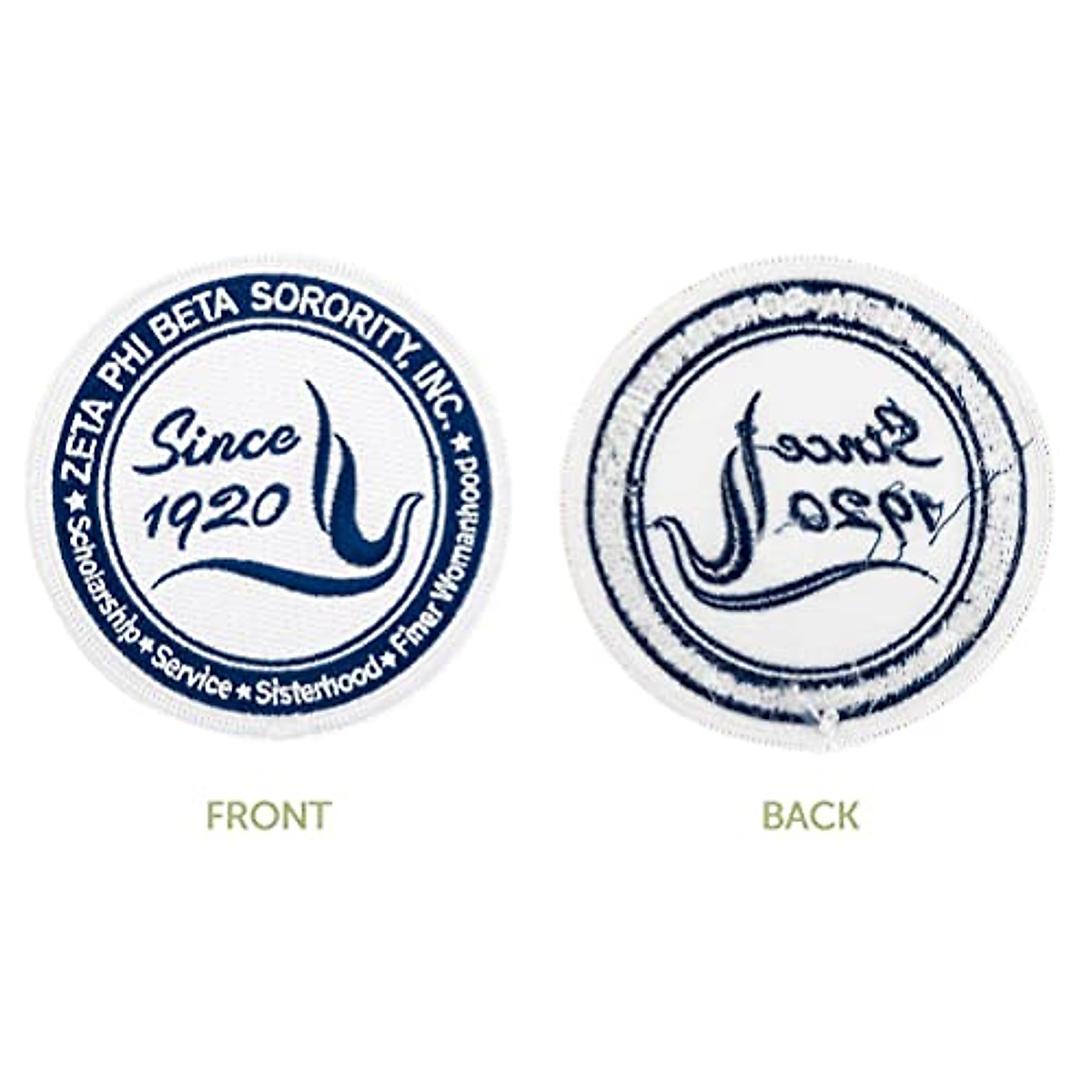 Desert Cactus Zeta Phi Beta Sorority Patch Embroidered Appliqué Sew or Iron On Greek Blazer Jacket Bag (Patch 7)