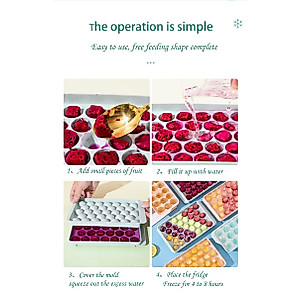 Round Ball Ice Tray Plastic Ice Cube Mold Refrigerator Ice Ball Mold With Lid