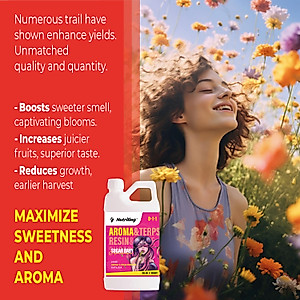 Terpenes Enhancer - Hydroponic Nutrients for Big Bud and Bud Candy Taste. Use as Soil Flower Food and Hydroponic Plant Food - Sugar baby 0-1-1 Bloom Booster Terpinator by Nutriling 32OZ