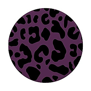 Purple Leopard Cheetah Print Animal For Women Girls Cute PopSockets PopGrip: Swappable Grip for Phones & Tablets