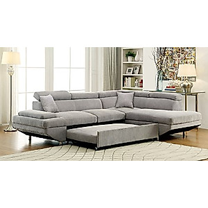 HOMES: Inside + Out Walter's Sectional with Pull Out Sleeper Chaise