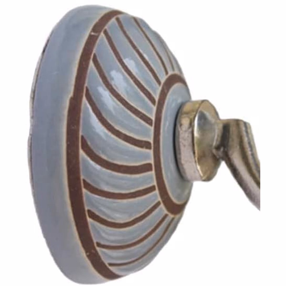 PARIJAT HANDICRAFT Hand Painted Multi Colored Ceramic Wall Hook Hanger Key Holder hat Clothes hangings Bathroom Hardware (Hanger-0107)