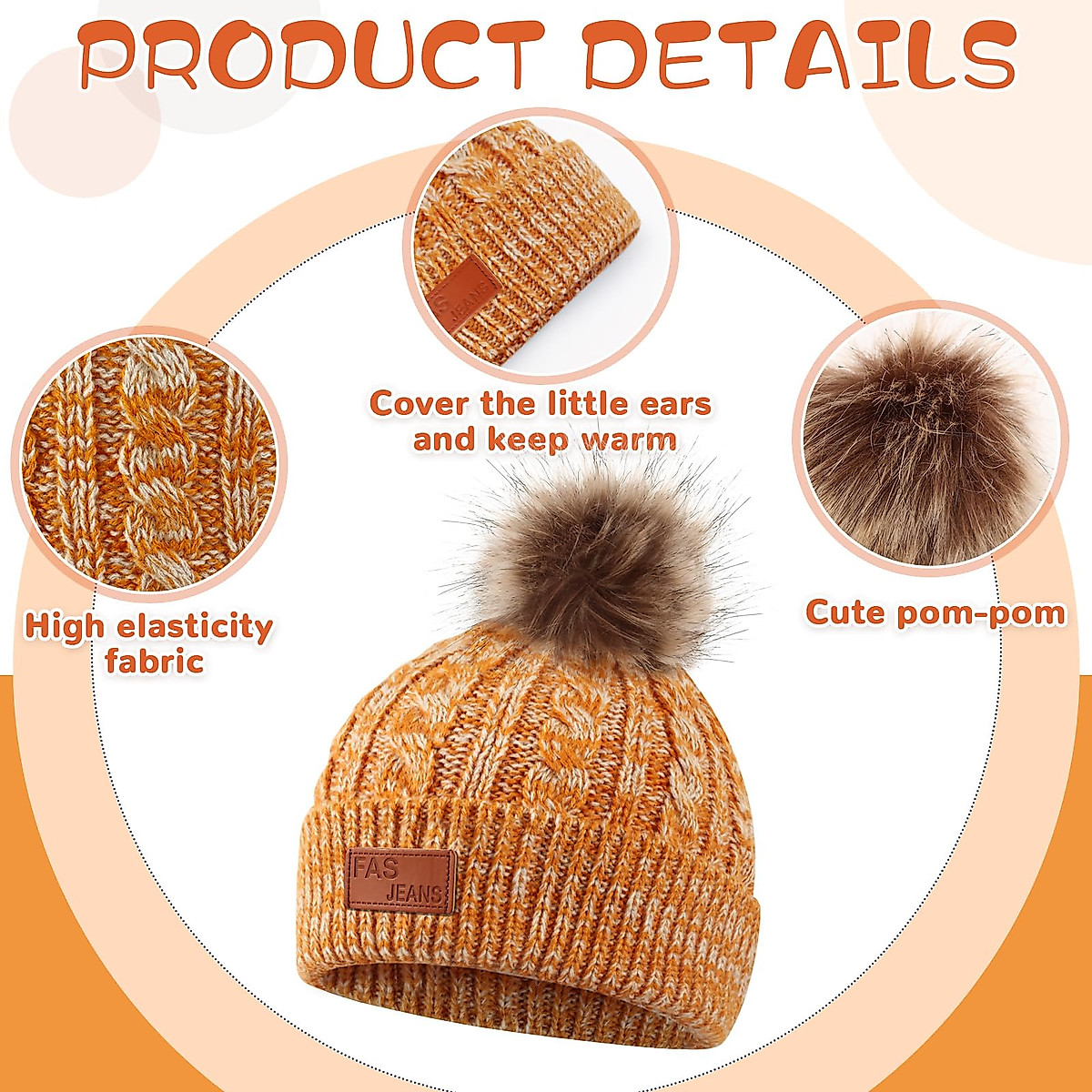 Liitrsh 18 Pcs Kids Winter Beanie Hat Scarf Gloves Set Girls Boys Winter Knit Hat Gloves Neck Warmer with Fleece Lined for 5-12 Years