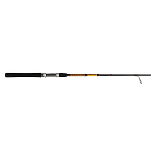 Ugly Stik Bigwater Spinning Fishing Rod, Black/Red/Yellow