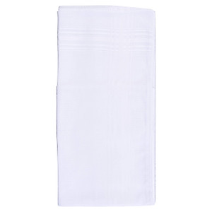 Van Heusen 6 Pack Cotton Handkerchiefs Solid White