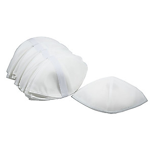 Zion Judaica Bulk Pack White Rayon Kippahs 144 White Chuppah Jewish Wedding Yamakas Jumbo Pack Synagogue Kippot Bar/Bat Mitzvah Yarmulkas Unlined Skullcaps Shabbat Kippas High Holiday Yarmulkes Hats